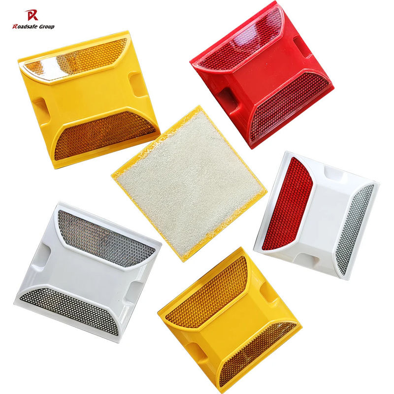 100*100*20mm plastic cat eye reflective pavement marker traffic road stud