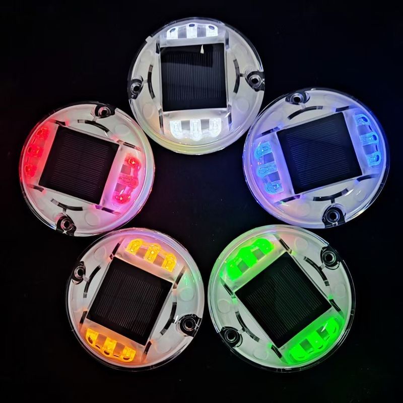 Led Solar Powered Road Studs Reflective Pavement Markers Cat Eyes Road ...