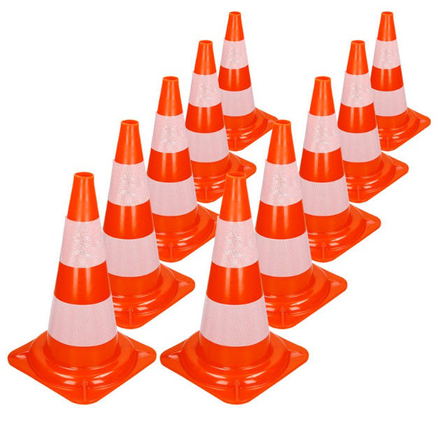 47cm Red Orange Heavy Duty Traffic Cones Traffic Control Cones For ...
