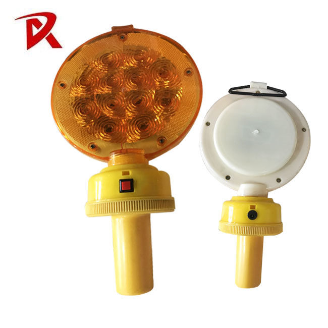 Brazil Type LED Road Safety Warning Light Yellow Flashing Rechargeable ...