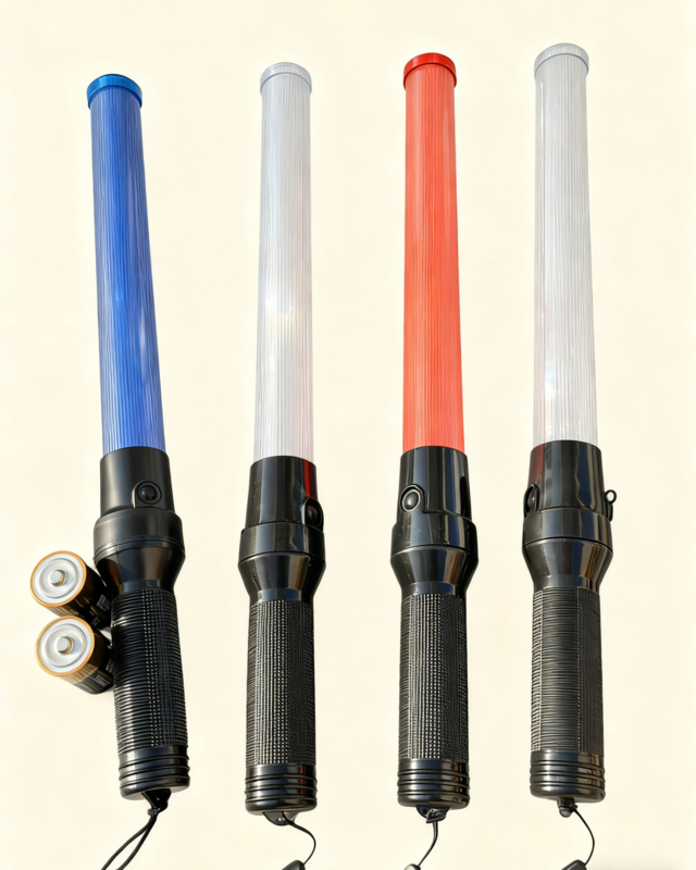 LED Warning Flashing Road Baton for Traffic & Security Lights – 45cm ...