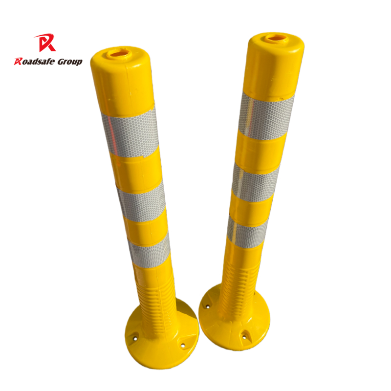 75cm Flexible PU Traffic Delineator Post | 530g Spring Warning Bollard ...