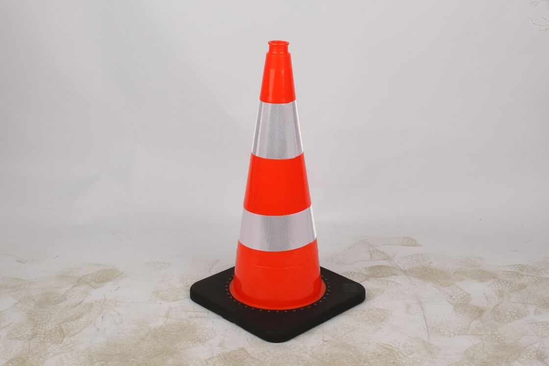 High Visibility Traffic Cone 75cm Orange PVC with Reflective Film ...