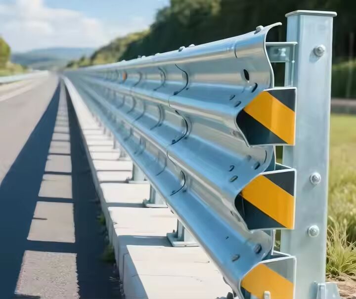 Triple Highway W-Beam Guardrail System Barrier High-Performance Anti ...