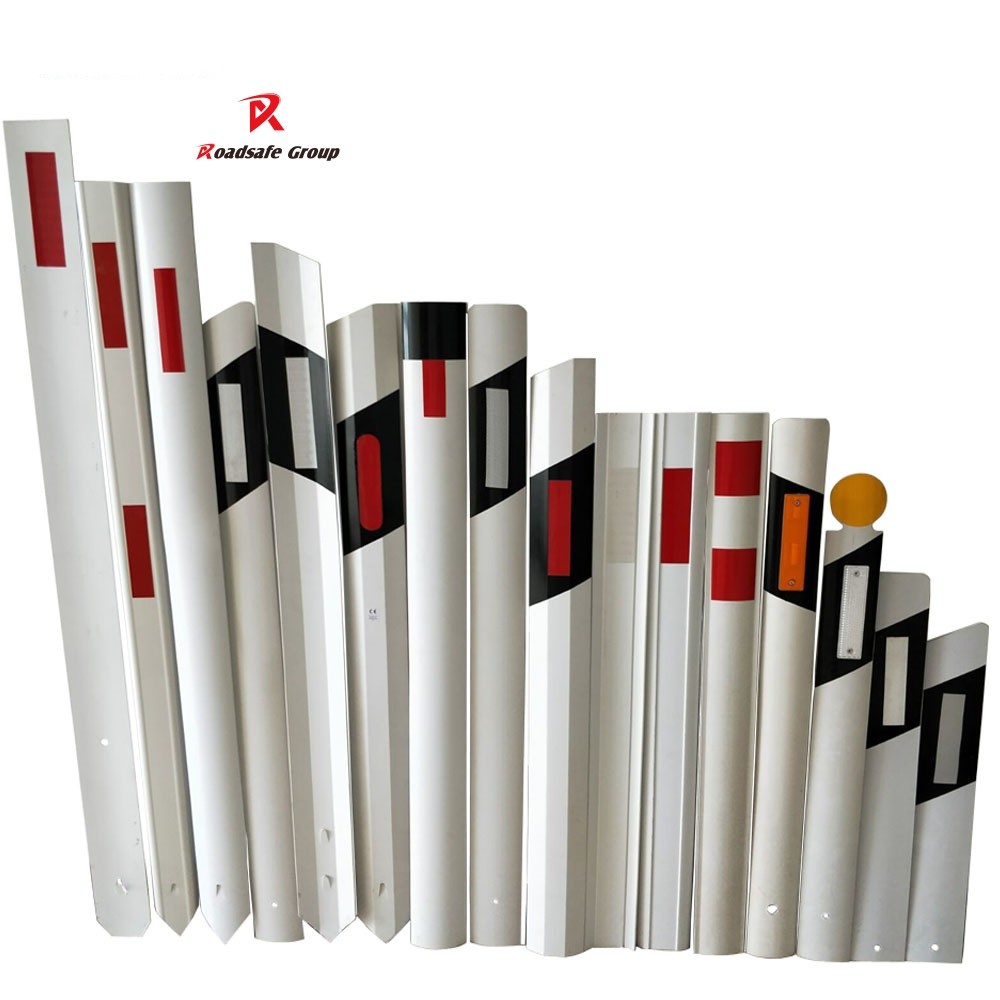 Warning Flexible Reflective traffic guardrail road delineator post ...