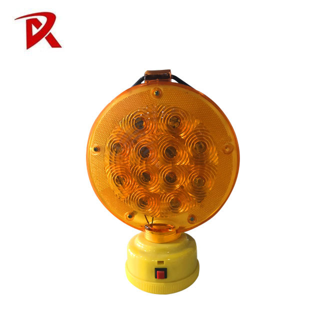 Yellow Rechargeable Traffic Warning Light 12pcs Amber Flashing Safety ...