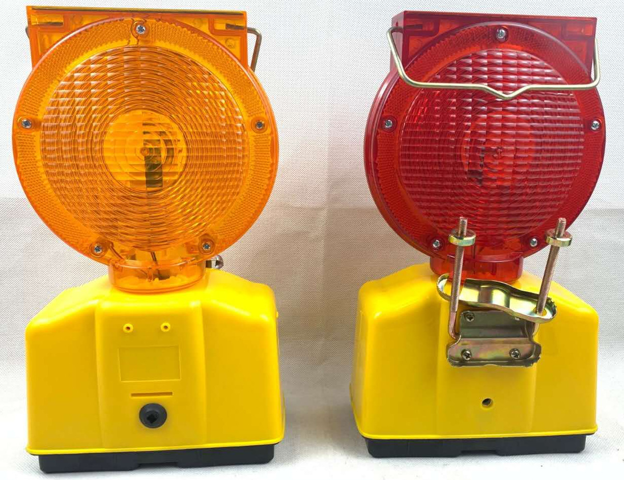 Traffic Warning Cones Solar Road Way Warning Light For Roadway Safety ...