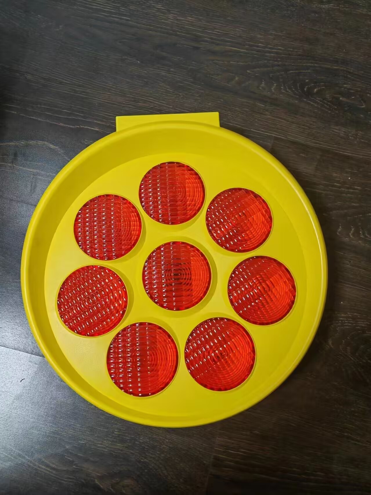 Solar Powered Yellow Sunflower Strobe Traffic Led Warning Light