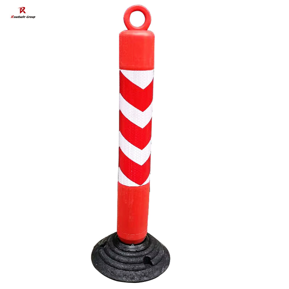 Traffic Road Warning Post PE Delineator Post Water Sand Filled Base ...