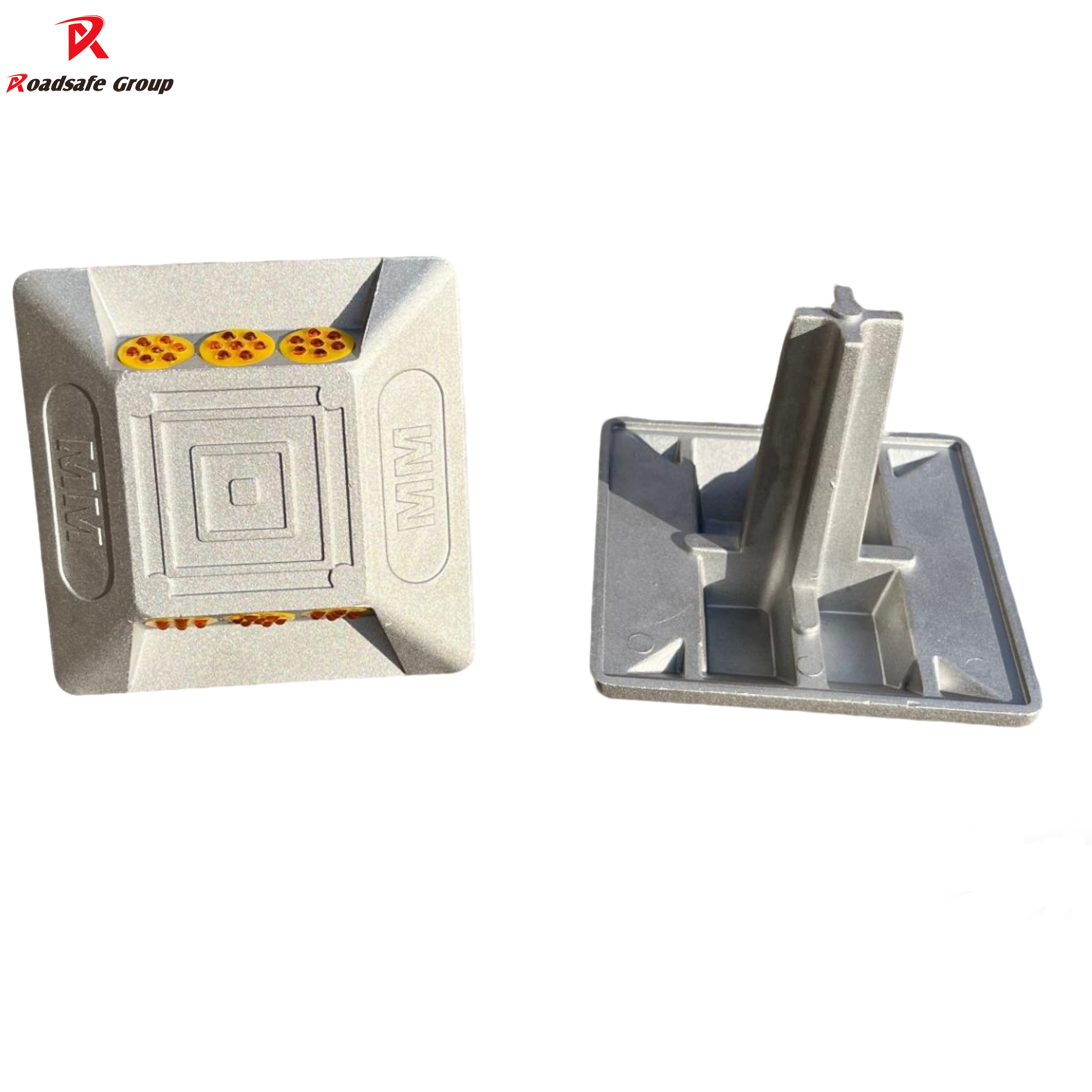 ROADSAFE 100*100*20/90mm LOGO Customs Aluminum Road Stud High Quality ...