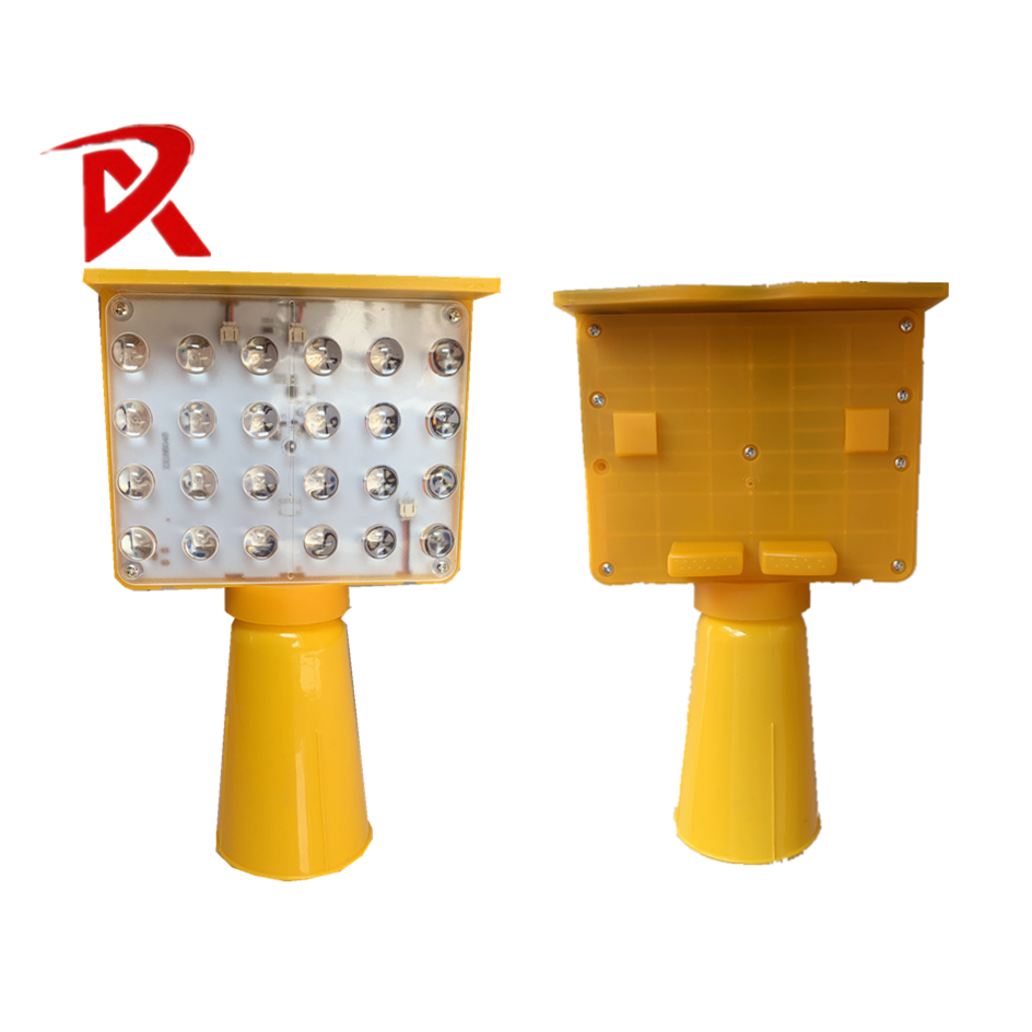 Road 24LED 48LED Yellow Red LED Blinkers Solar Traffic Lamp / Barricade ...