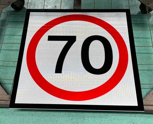Road Safety Warning Reflective Traffic Sign Delineator Board Lane ...