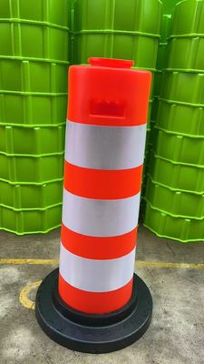 Road Orange Barrier Uruguay Safety Warning Reflective With Flashing ...