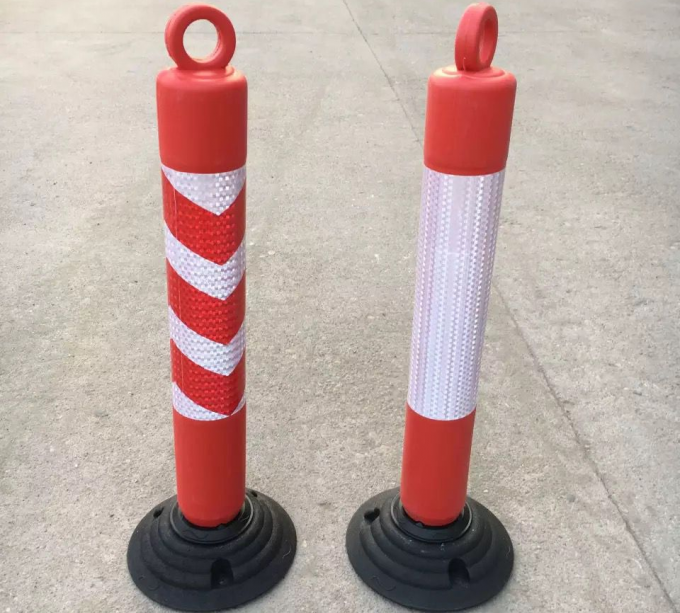Divider High Flexible PU Warning Post Delineator Flexible Sign Posts ...