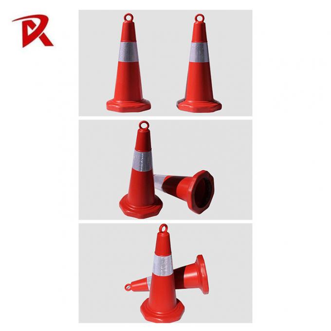 Flexible Road Safety Cones PE Traffic Warning Cones Reflective 33 X ...